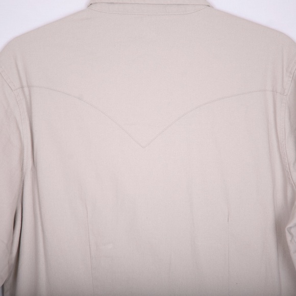 Wrangler | Tops | Wrangler Western Nwt Snap Buttonup Cream | Poshmark